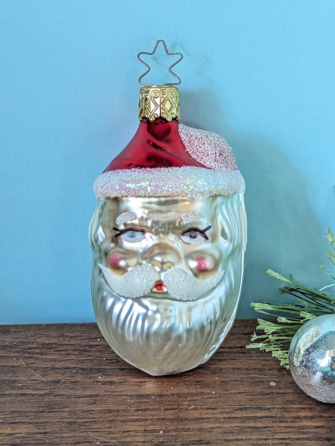 Vintage Old World Christmas Santa Claus Christmas Ornament - Etsy