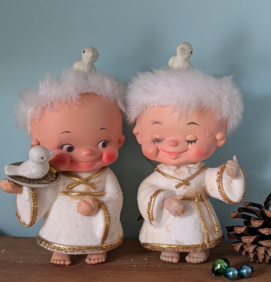 Vintage Kurt Adler Monk Friar Angel Ornaments - Etsy