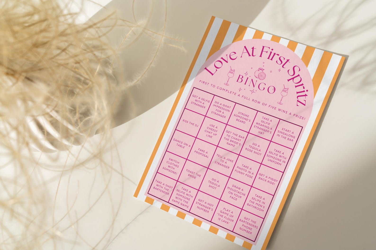 Love at First Spritz Bridal Shower Game | Aperol Spritz Bachelorette ...