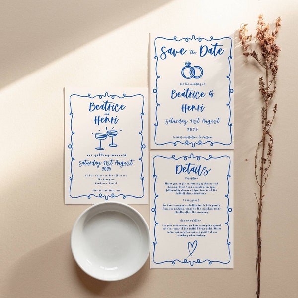 French Invitation - Etsy