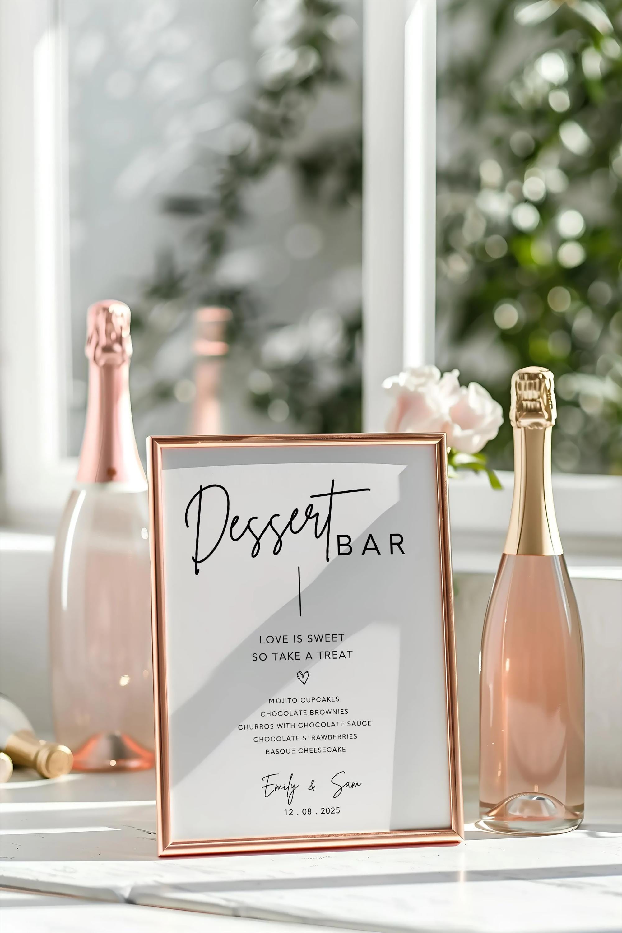 Love is Sweet Take A Treat Sign, Modern Minimalist Wedding Sign ...