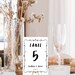 Wedding Table Number Cards Black White, Whimsical Scribble Illustration ...