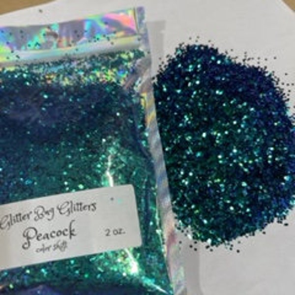 Peacock Glitter - Etsy