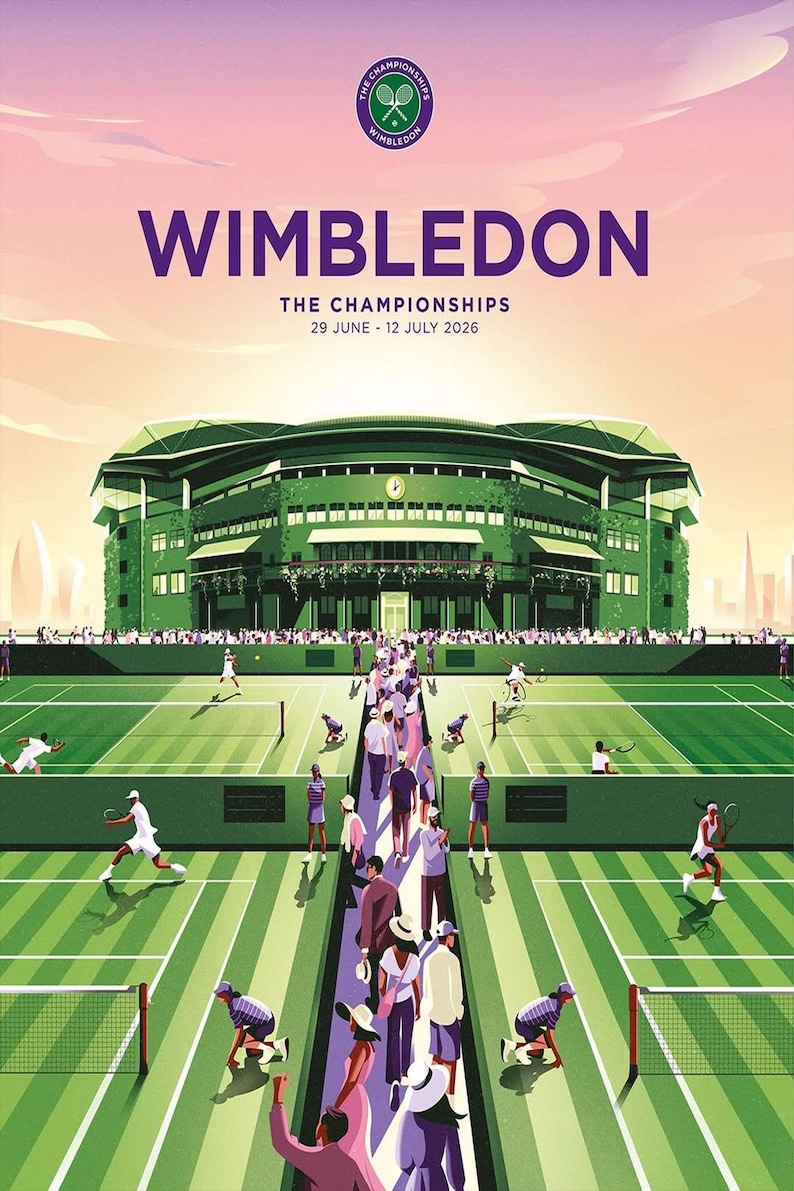Wimbledon 2026 The Cup-Turnier Poster - Tennis-Turnier Art - Etsy.de