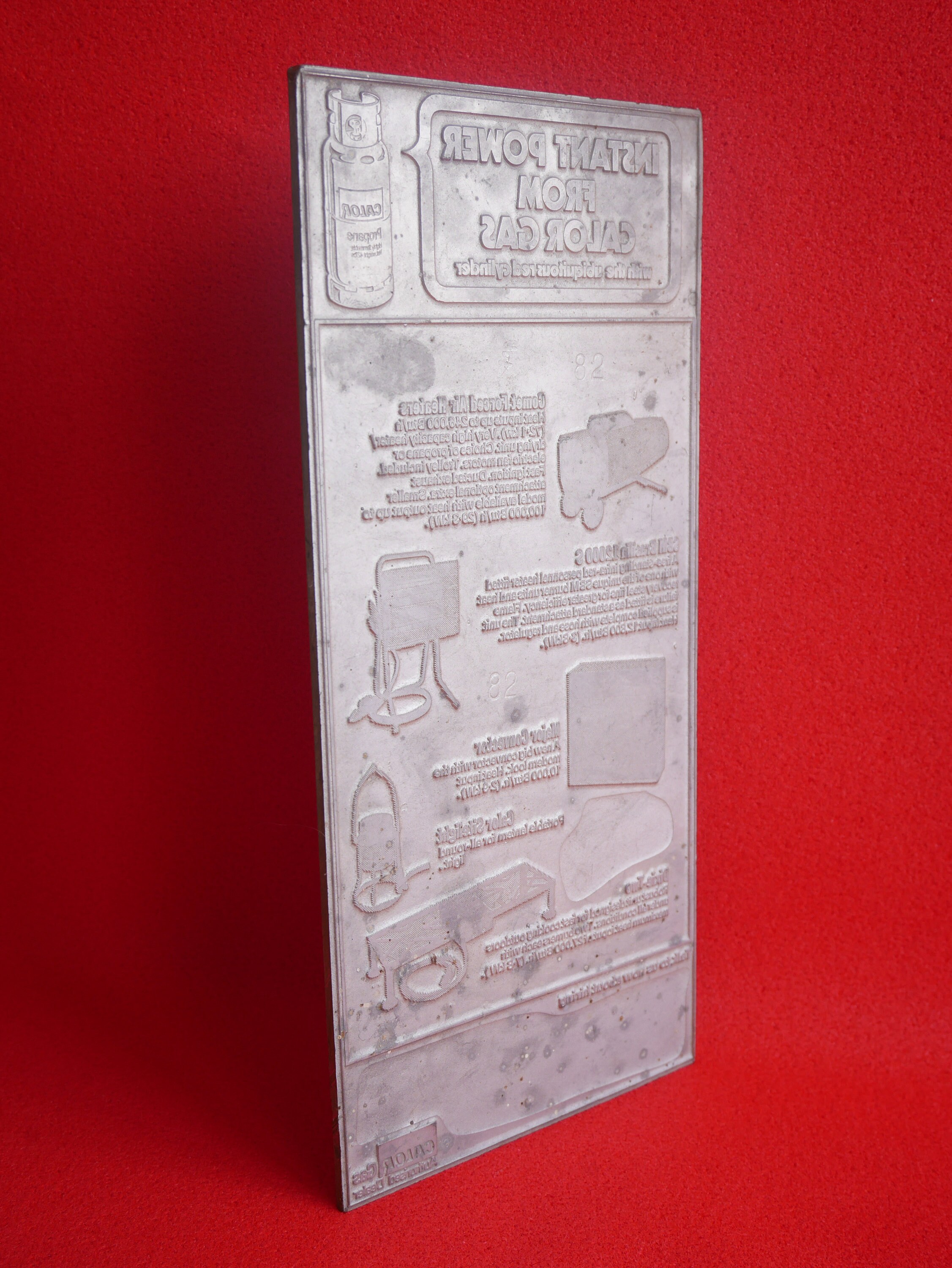 Large Vintage 60s 70s 80s Stereotype Printing Plate used for - Etsy.de