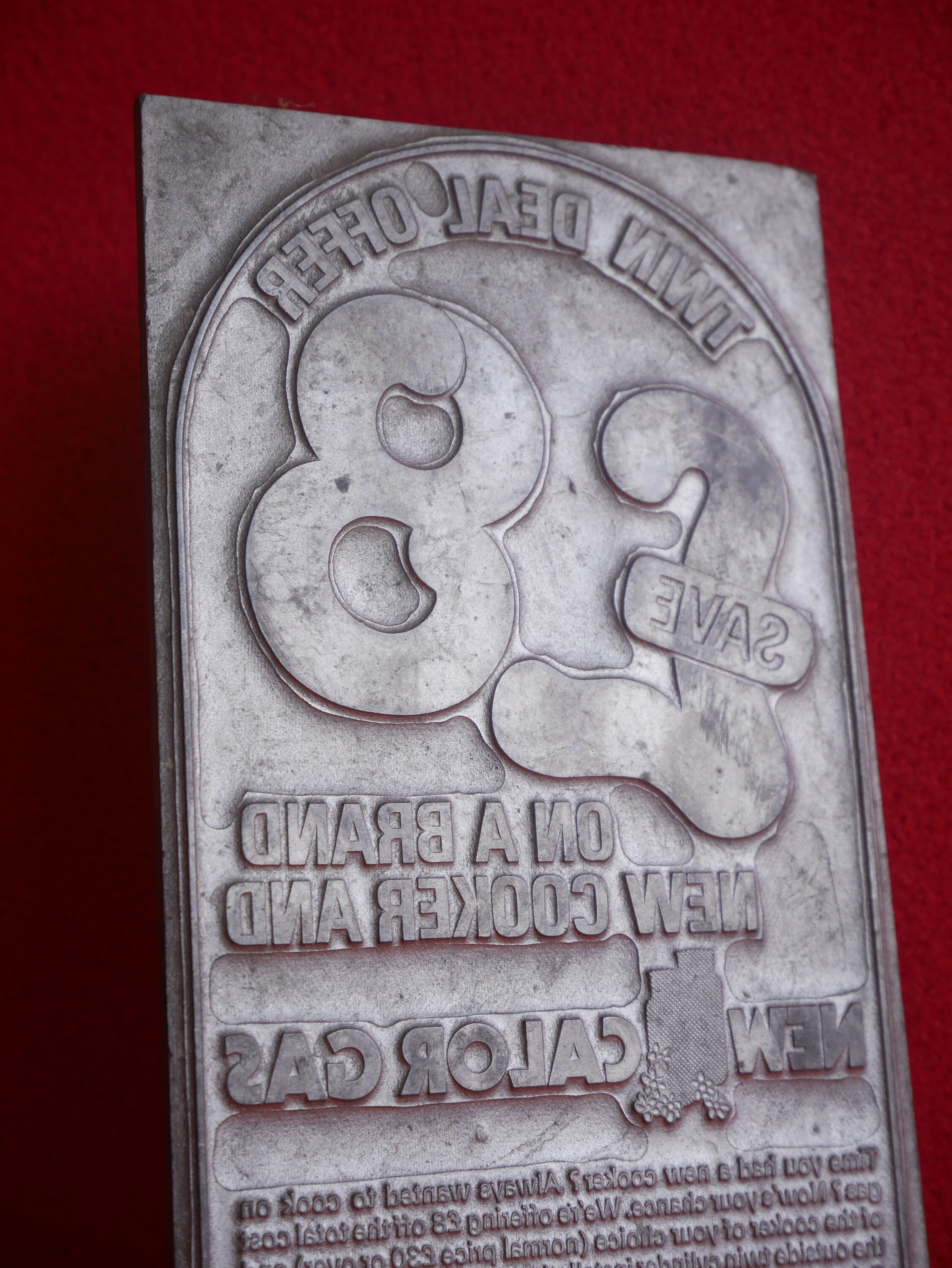 Vintage 60s 70s 80s Stereotype Printing Plate for Calor Gas - Etsy