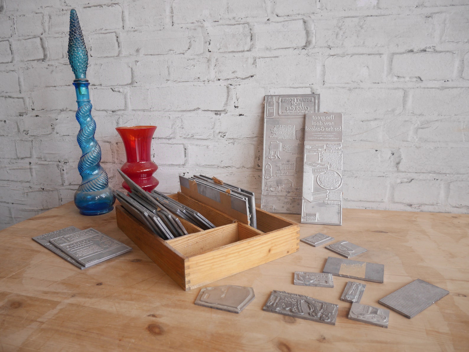 Vintage 60s 70s Stereotype Printing Plate for Advertising Calor Gas ...