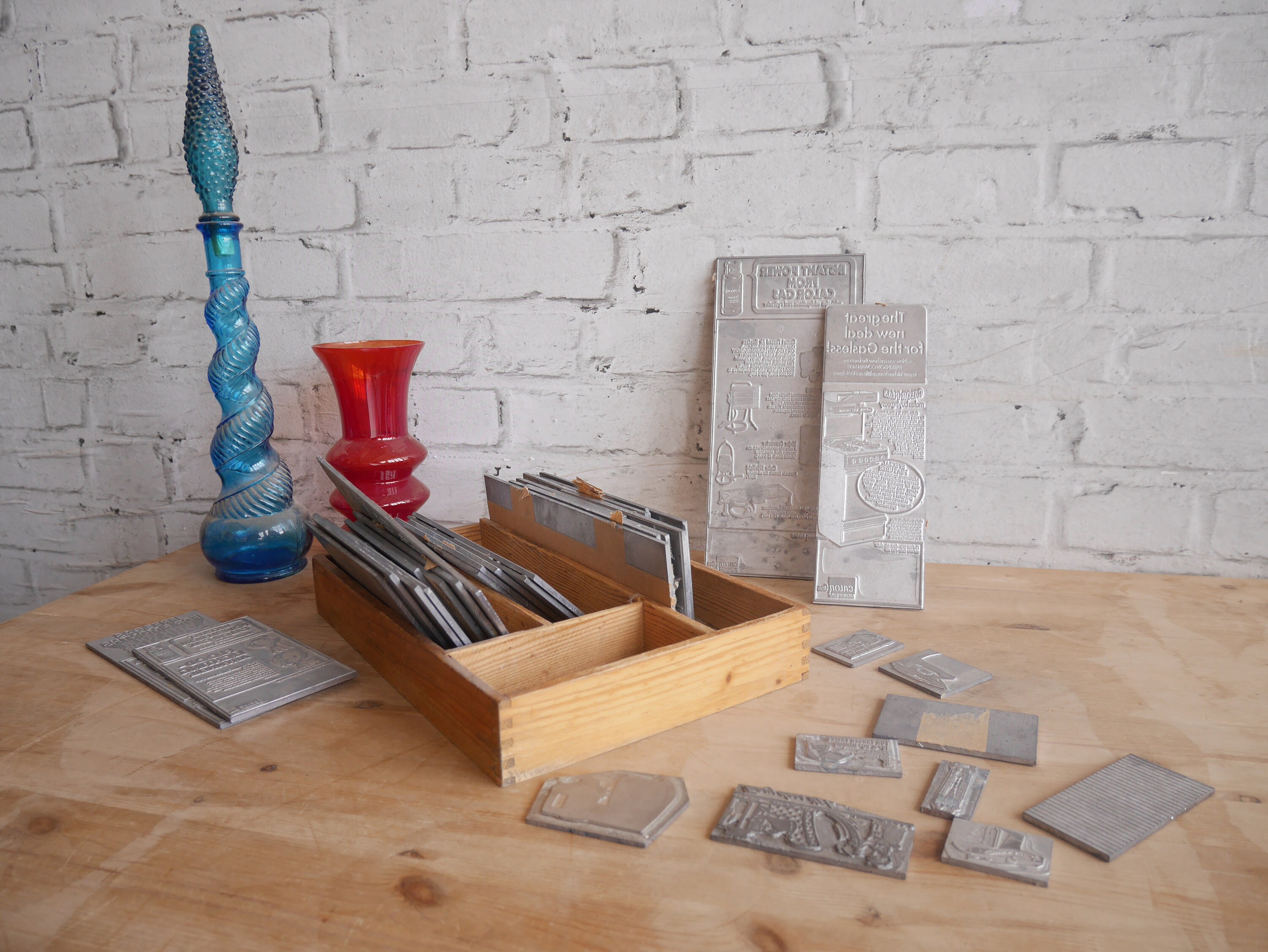 Vintage 60s 70s Stereotype Printing Plate for Advertising Calor Gas ...