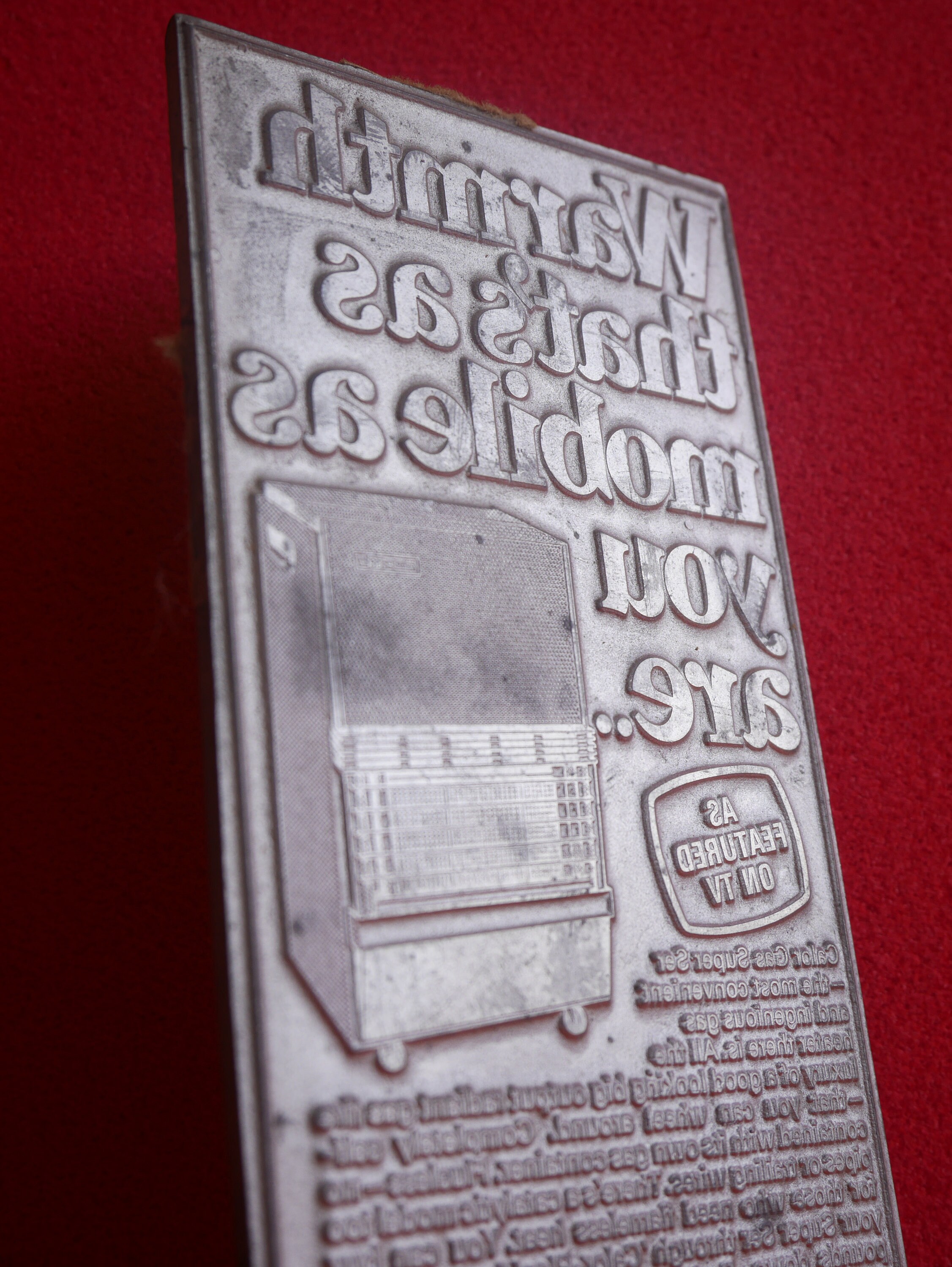 Vintage 60s 70s 80s Stereotype Printing Plate used for Calor - Etsy.de