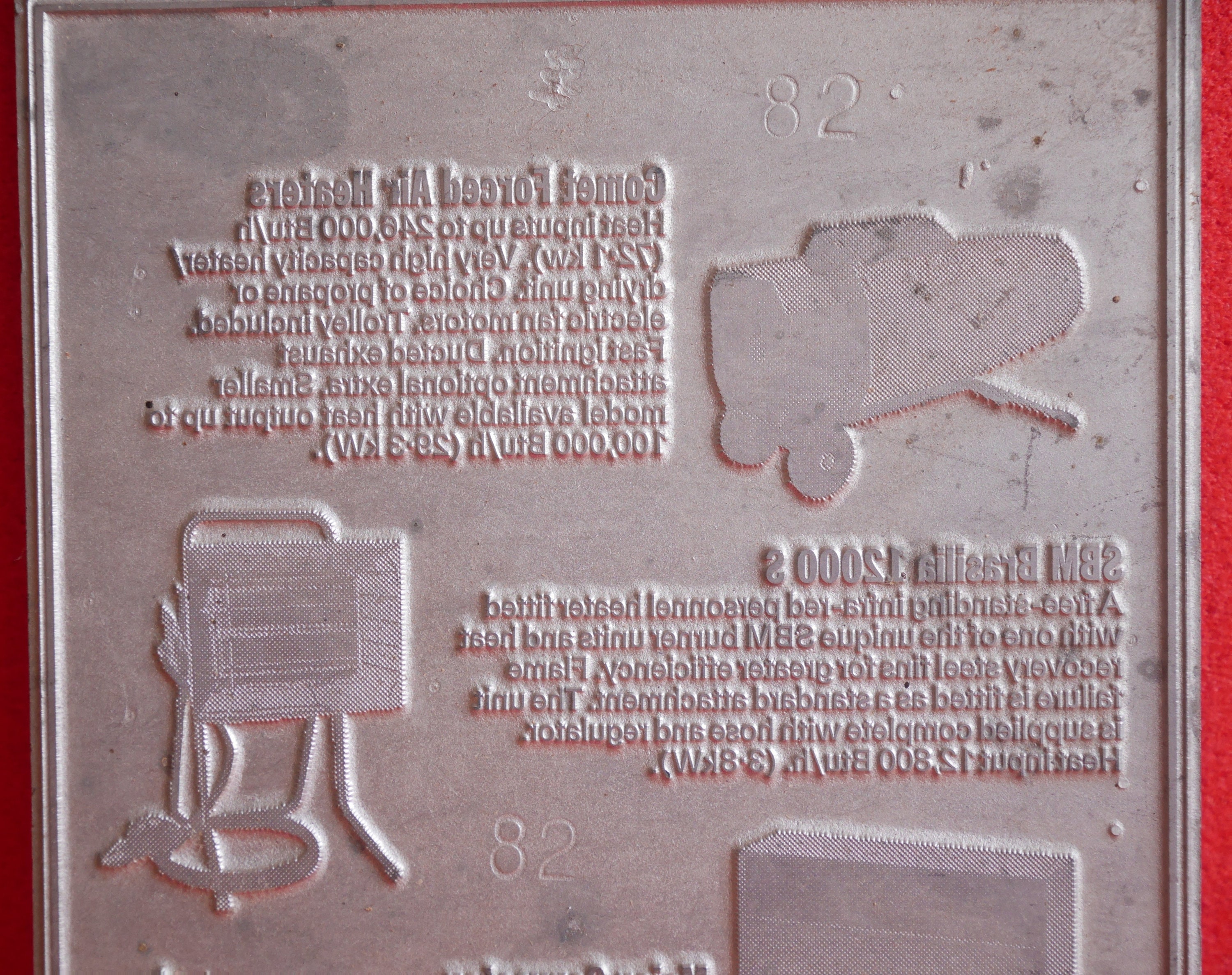 Large Vintage 60s 70s 80s Stereotype Printing Plate used for - Etsy.de