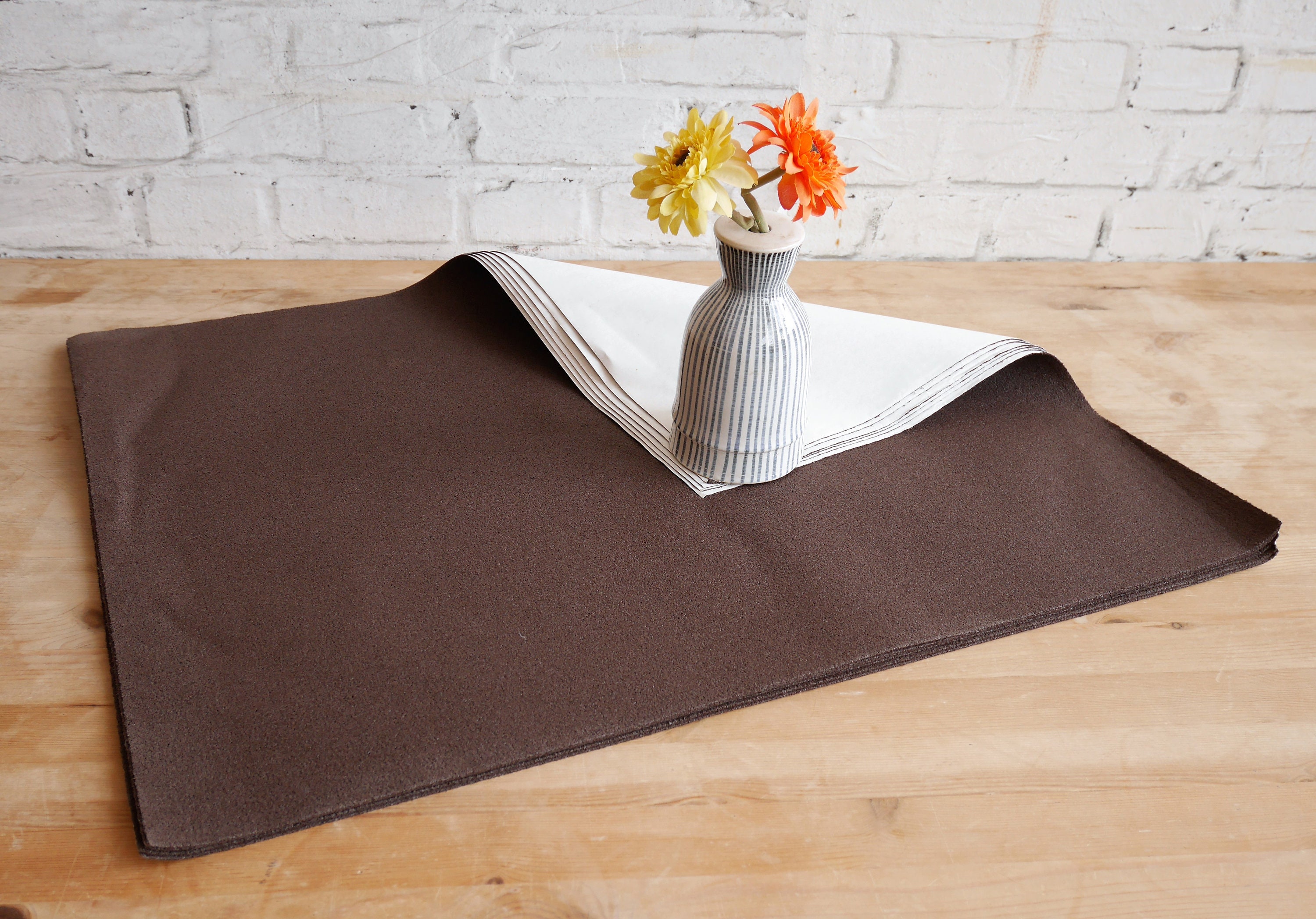 5 X Sheets of Vintage Deadstock Brown Felt Craft Art Paper 27 X 22 ...