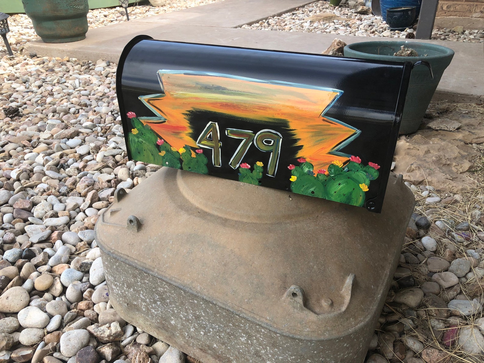 Colorful Mailbox Whimsical Mailboxes Painted Mailboxes Fun | Etsy