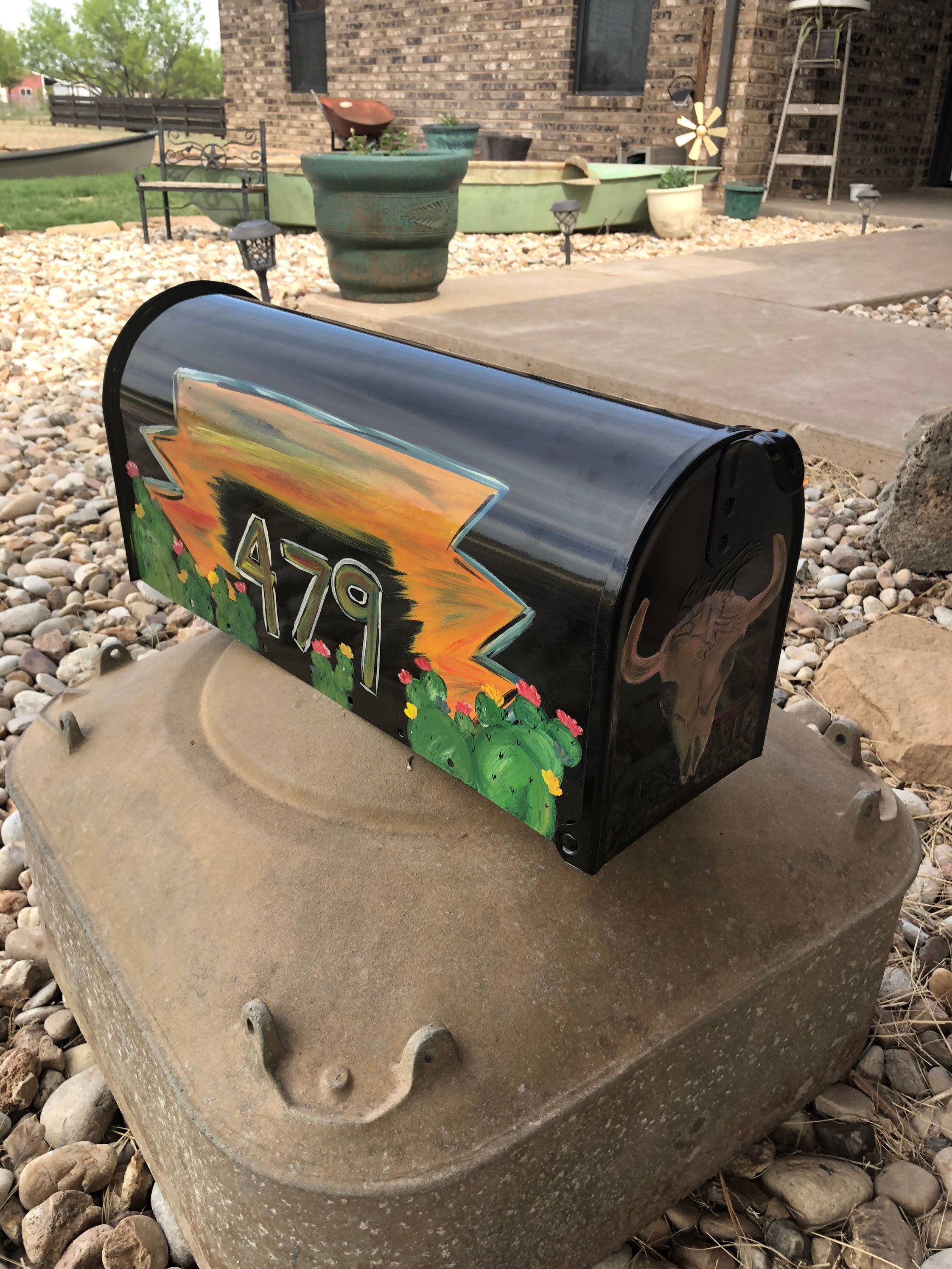 Colorful Mailbox Whimsical Mailboxes Painted Mailboxes Fun | Etsy