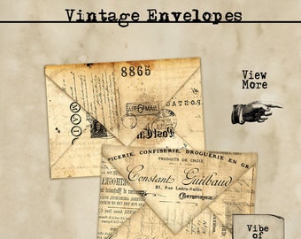 Vintage Coin Envelopes Ephemera Storage Penpal Happy Mail - Etsy
