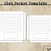 Printable Slot Pocket Template for Junk Journals. Set of 2 - Etsy