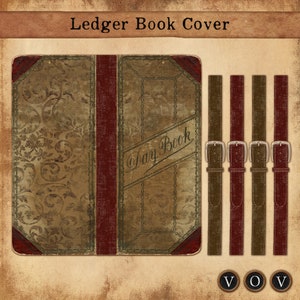 Ledger Book Cover for Your Junk Journals and Other Craft Projects - Etsy