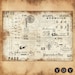 Vintage Grunge Background Pages, Printable Stamped Papers, Junk ...