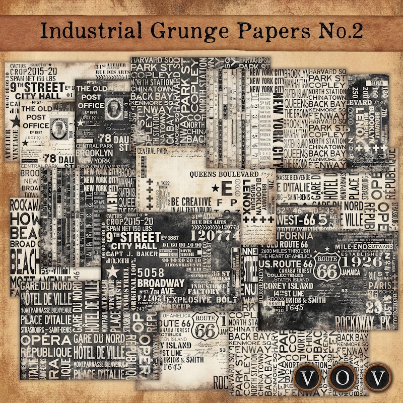 Industrial Journal Papers - Etsy