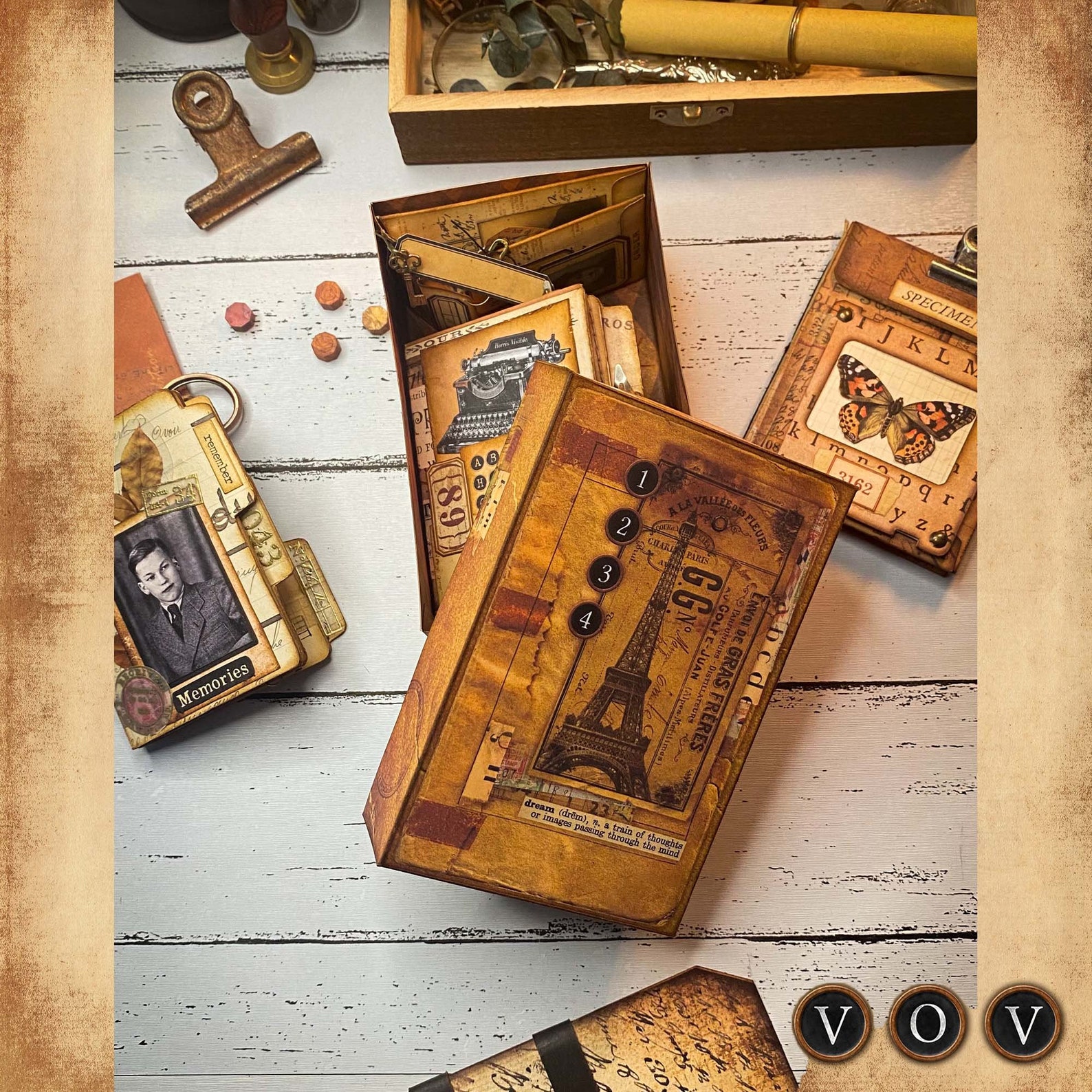 Ephemera Storage Box Journal Box Printable Storage Box - Etsy