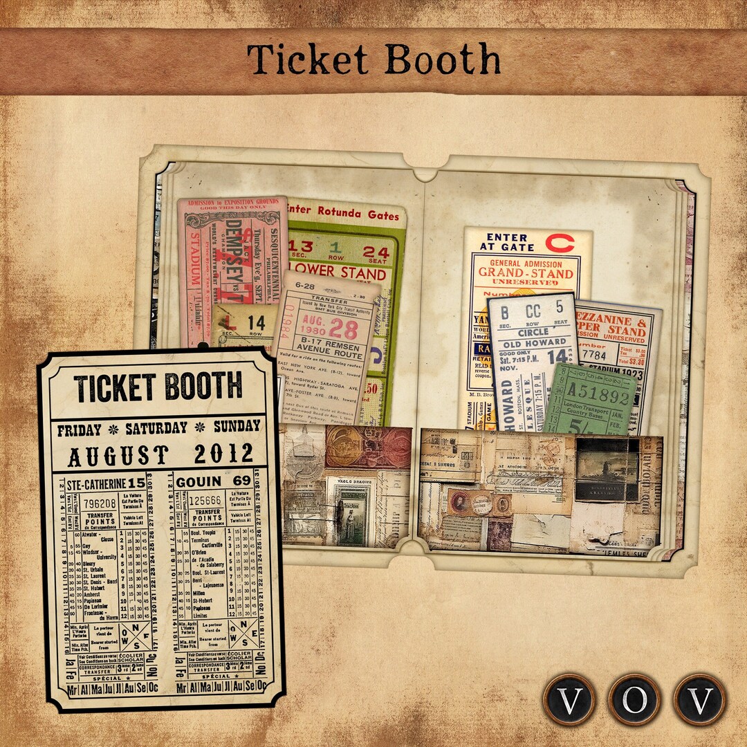 Ticket Booth Mini Pocket Storage Journal - Etsy