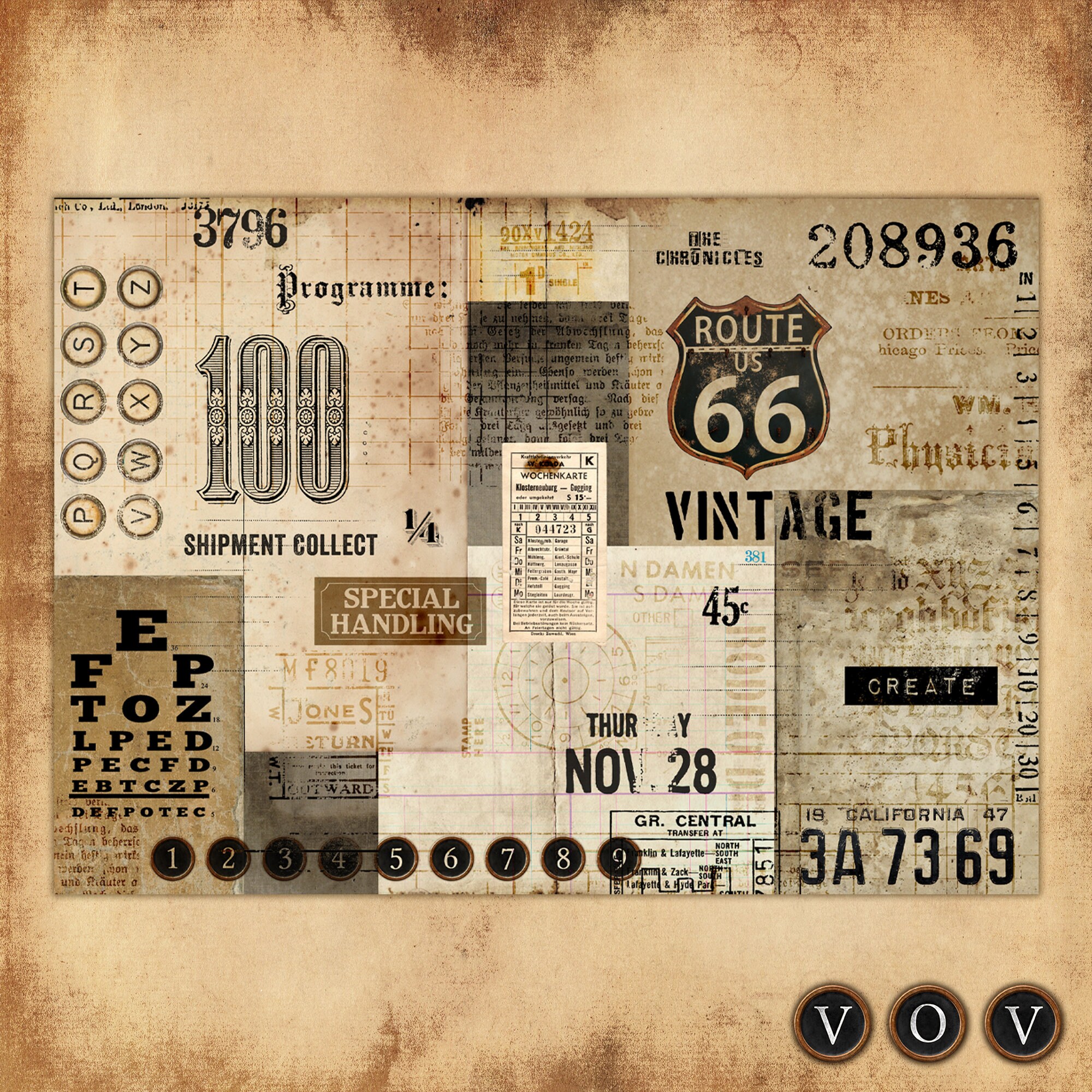 Industrial Grunge Printable Paper: A4 Junk Journal Pages (digital ...