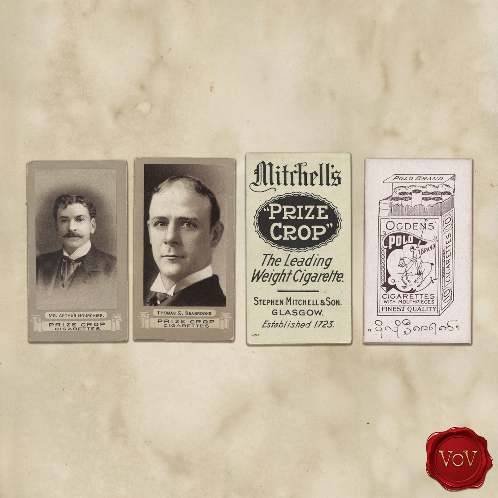 Printable Vintage Cigarette Cards Circa 1906-1922, Vintage Tea Card ...