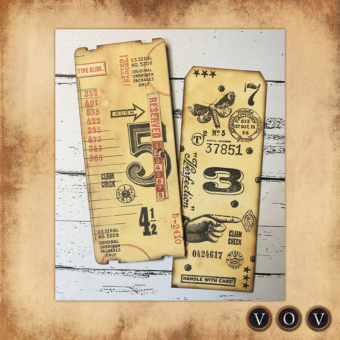 Stamp Your Own Specimen Slides Photo Slides Junk Journaling. - Etsy