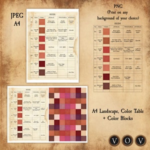 Werner's Nomenclature of Colors, Digital Color Palette, Color Theory ...