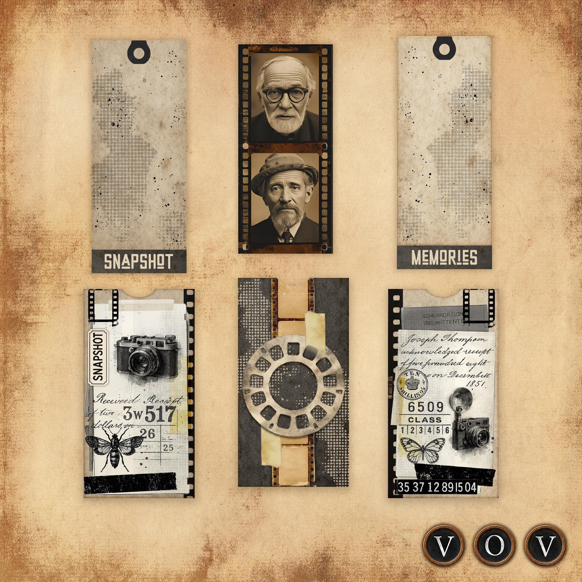 Mini Pocket Archive No. 4 Photography Junk Journal Kit Printable Photo ...