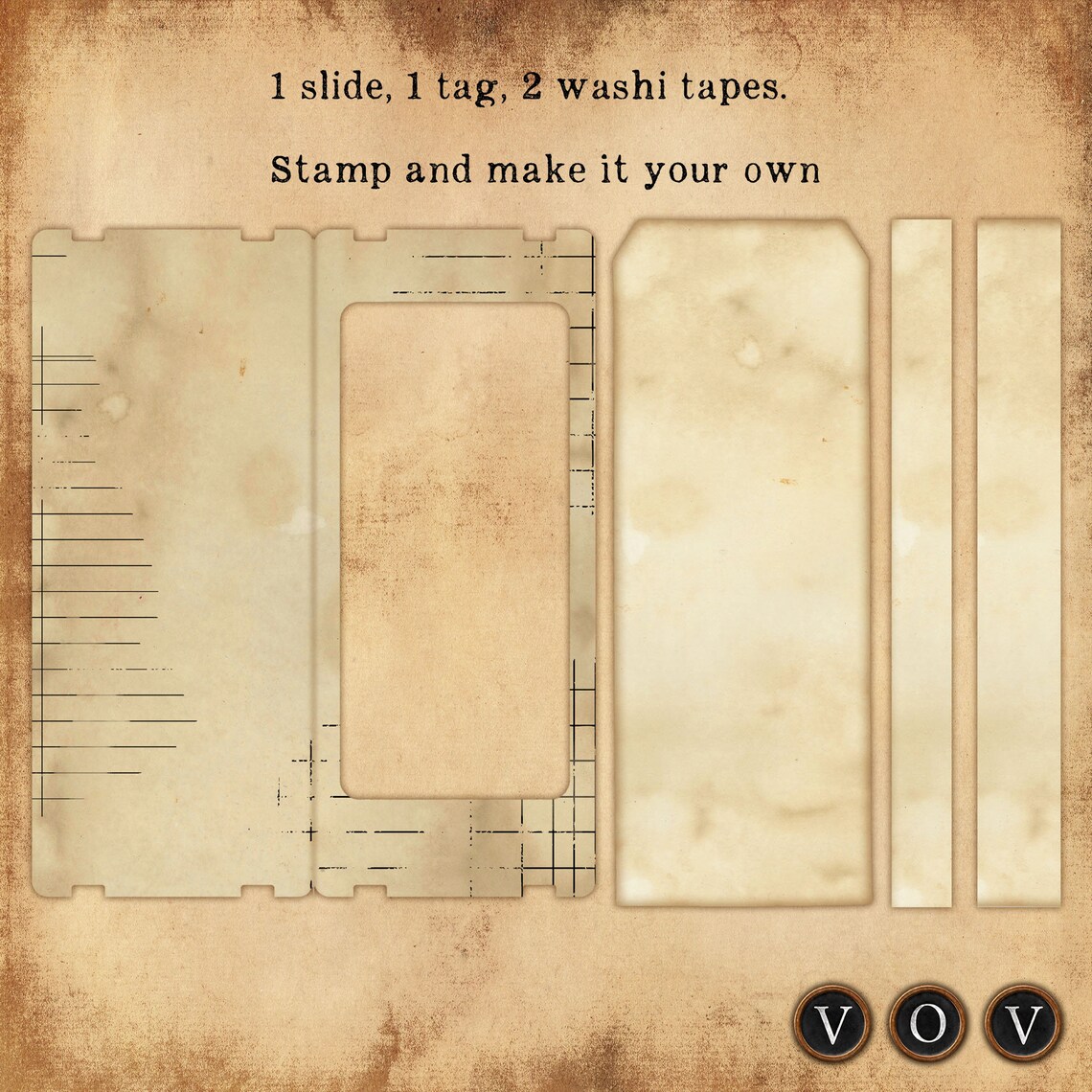 Stamp Your Own Specimen Slides Photo Slides Junk Journaling. - Etsy