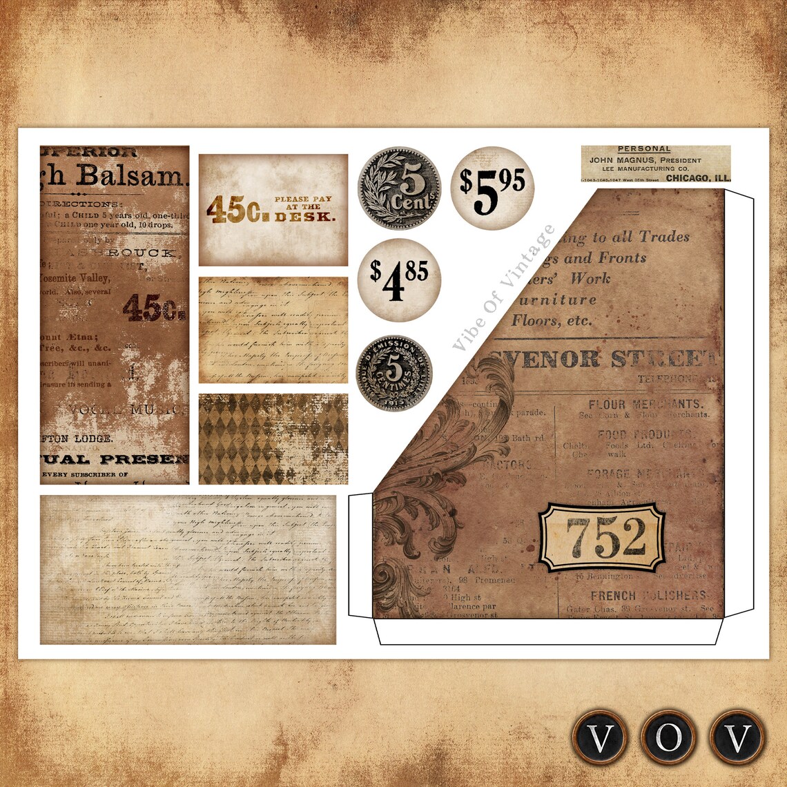 Vintage Grunge Ephemera Kit Junk Journaling Junk Journal - Etsy