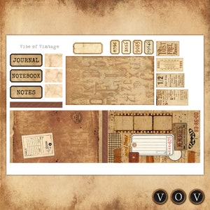 Vintage Pocket Notebook, Printable Notebook, Pocket Book, Notebook for ...