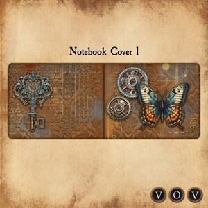 Steam Grunge Notebooks, Printable Notebook, Pocket Book, Notebook for ...