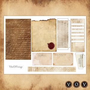 Vintage Folder No.3 for Junk Journals and Other Paper Craft Projects ...