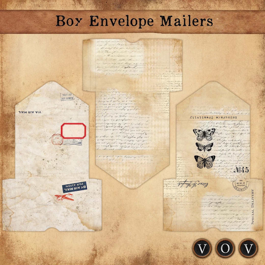 Box Envelope Mailers for Your Pen Pals and Happy Mail. Mailer Envelopes ...