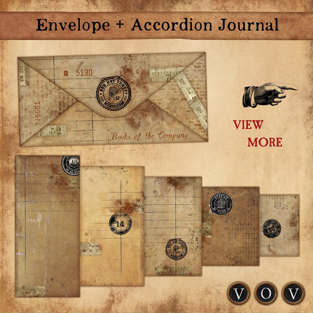 Envelope + Accordion Journal (mini) Junk Journals and Other Paper Craft ...