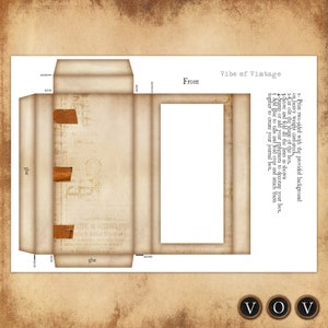 Vintage Box and Journal Cover, Mini Journal, Printable Boxes, Journal ...