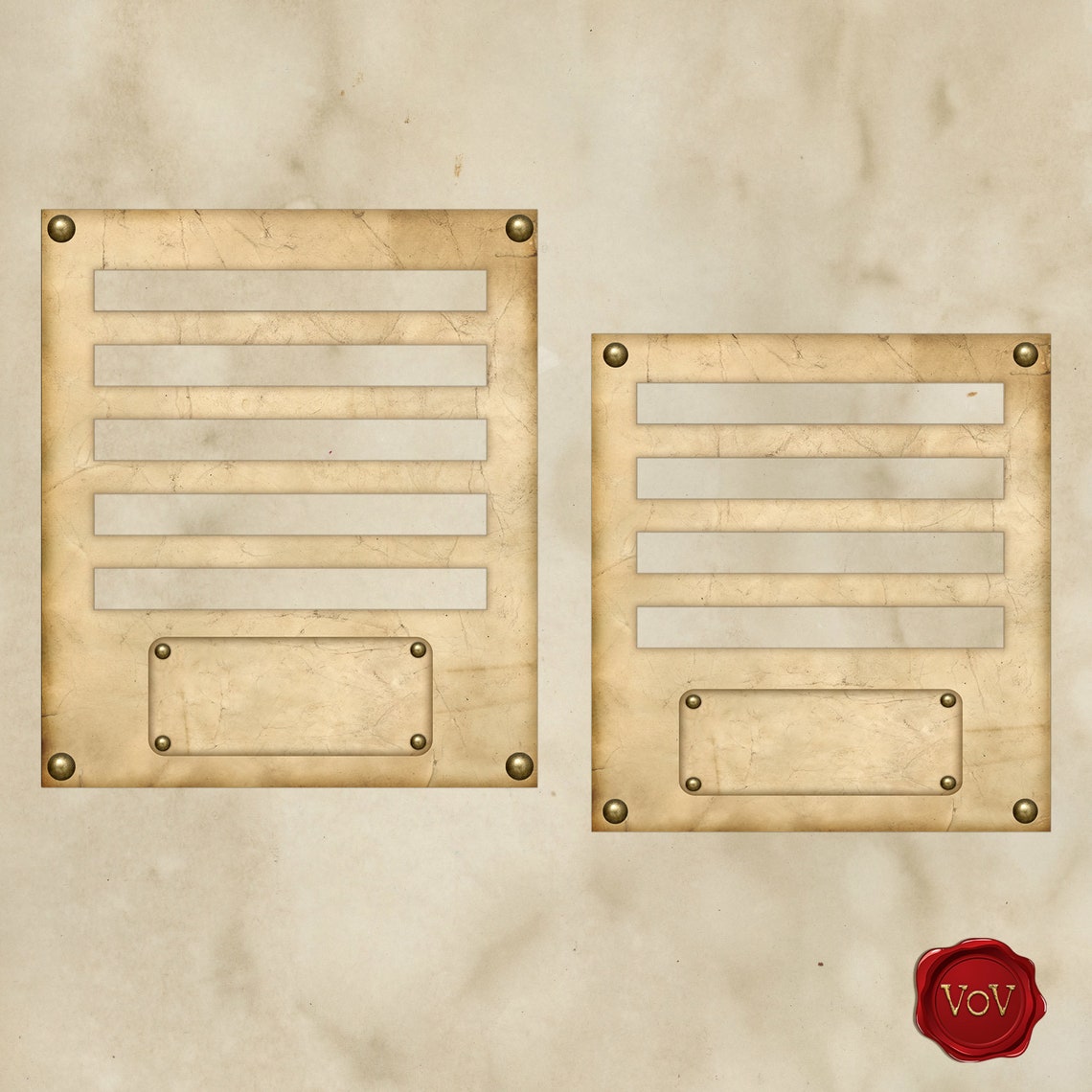 Printable Slot Pockets for Junk Journals. Set of 2 - Etsy