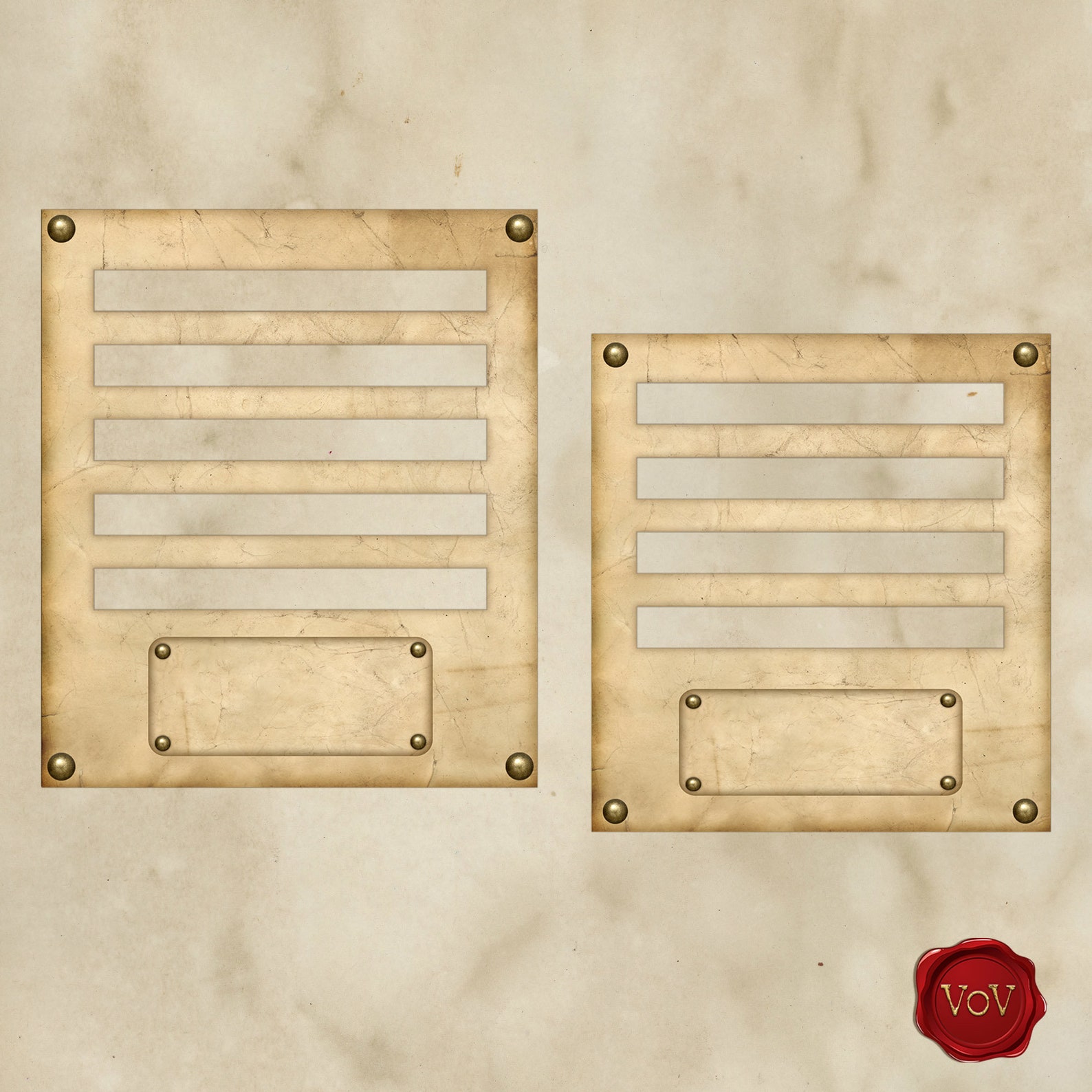 Printable Slot Pockets for Junk Journals. Set of 2 - Etsy