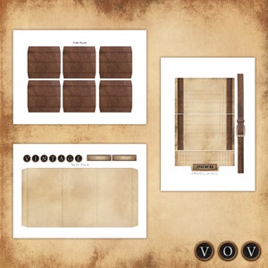 Accordion Ephemera Folder, Ephemera Storage, Printable Storage Folder ...