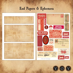 Vintage Folder No.4 for Junk Journals and Other Paper Craft Projects ...