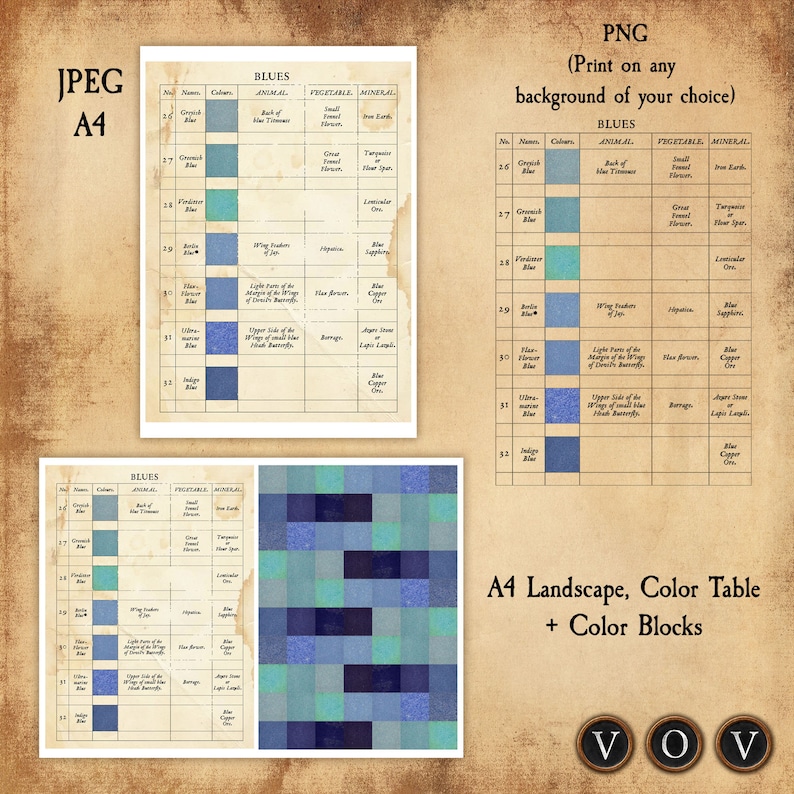 Werner's Nomenclature of Colors, Digital Color Palette, Color Theory ...