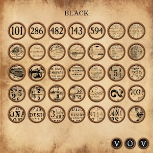 Circle Metal Ring Tags, Fussy Cut, Circle Embellishments for Junk ...