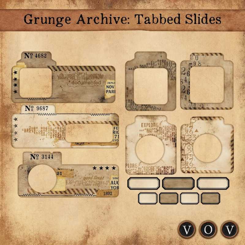 Grunge Collage Kit - Etsy