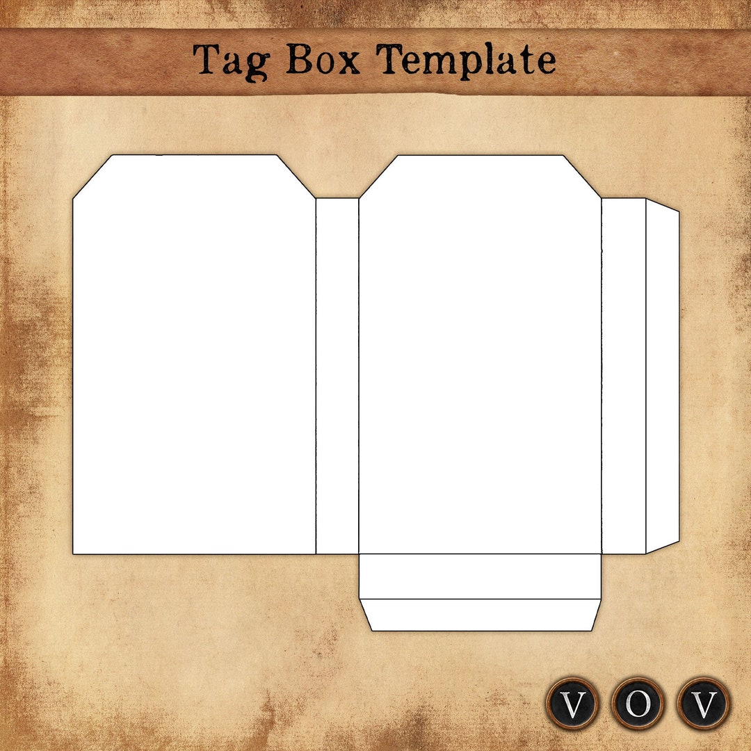 Tag Box Template, Cricut, Specimen Slides, Photo Slides, Png Slides - Etsy