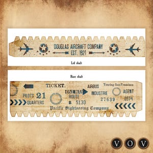 Aviation Roundbox, Journal Box, Printable Storage Box - Etsy