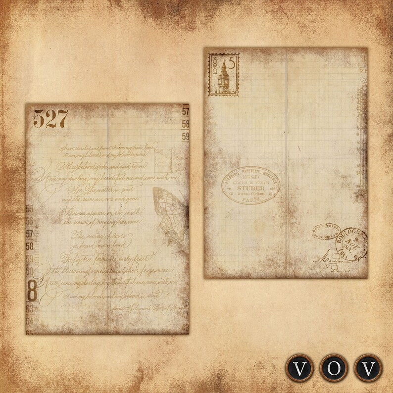 Vintage Tall Journal - Etsy