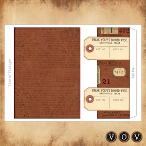 Vintage Folder No.2 for Junk Journals and Other Paper Craft Projects ...