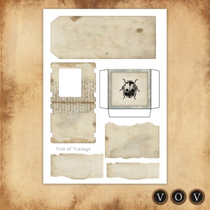 Tall Specimen Envelope for Junk Journals and Other Paper Craft Projects ...