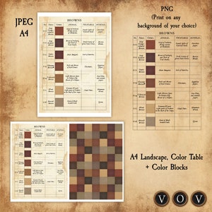 Werner's Nomenclature of Colors, Digital Color Palette, Color Theory ...